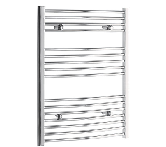 Tivolis Curved 400mm Wide Chrome Towel Rail - CURCR4080
