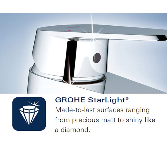 Grohe Euroeco Single Lever Chrome Bath Mixer Tap - 32743000