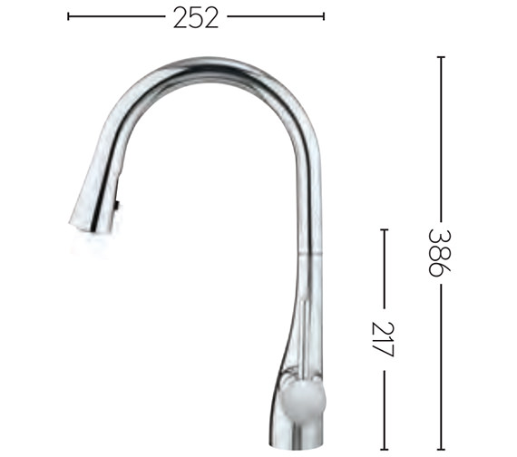 Crosswater Cucina Cook Side Lever Chrome Sink Mixer Tap With Dual ...