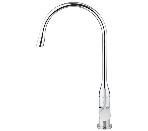 Crosswater Svelte Side Lever Chrome Kitchen Sink Mixer Tap