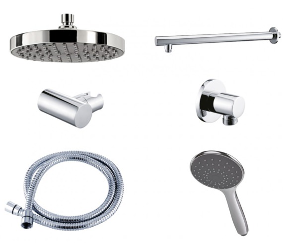 Triton Circular Dual Control Mixer Shower Combination Pack 1 - Chrome ...