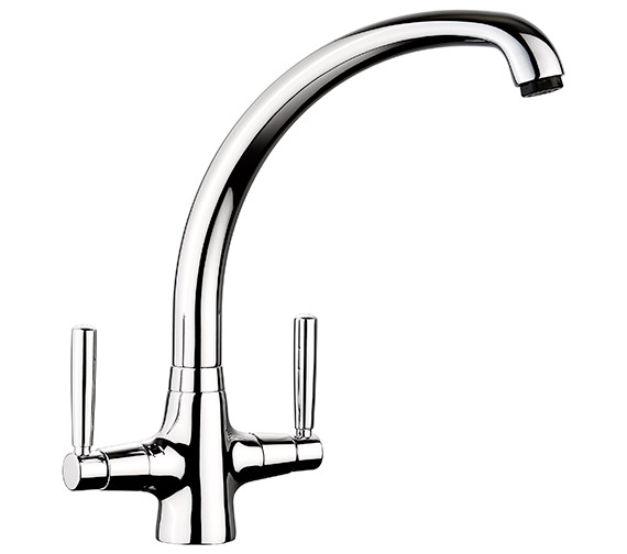 Rangemaster Aquavibe Monobloc Chrome Dual Lever Kitchen Sink Mixer Tap