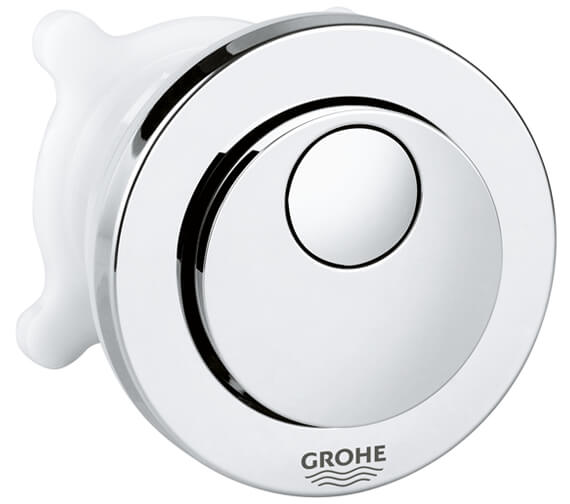Grohe Round Chrome Dual Flush Push Button Actuation With Eco Button