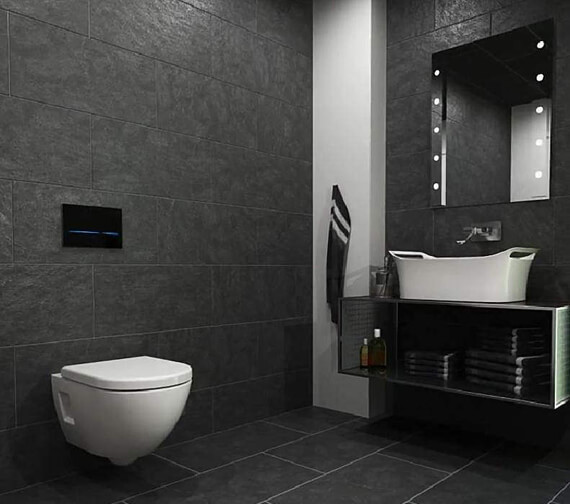 Geberit Sigma80 Touchless Mains Operated Dual Flush Plate - 116.090.SG.6