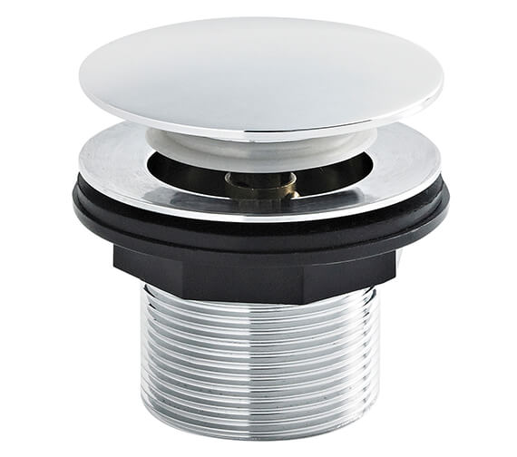 Nuie Chrome Push Button Bath Waste - E324