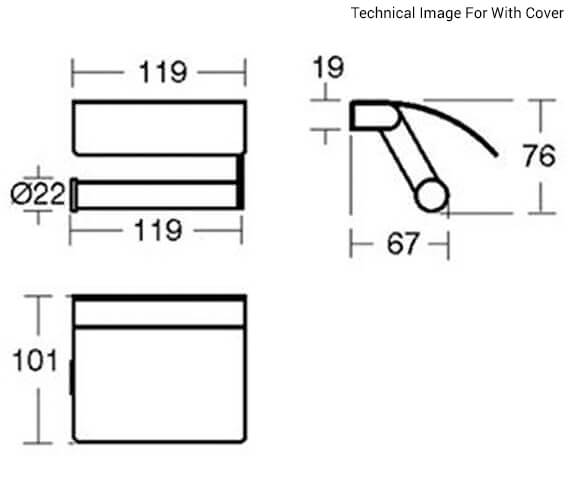 Ideal Standard Concept Chorme Toilet Roll Holder Without Cover| N1381AA