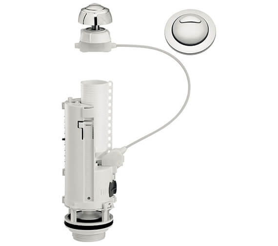 Siamp Optima 50 Dual Flush Valve With Cable And Chrome Button | 32500210