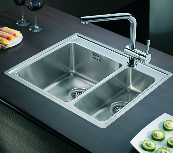 Clearwater Bella 625 x 520mm 1.5 Bowl Kitchen Sink - BE625