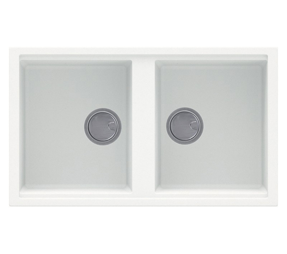 Reginox Best 450 Double Bowl Inset Granite Kitchen Sink 860 x 510mm ...