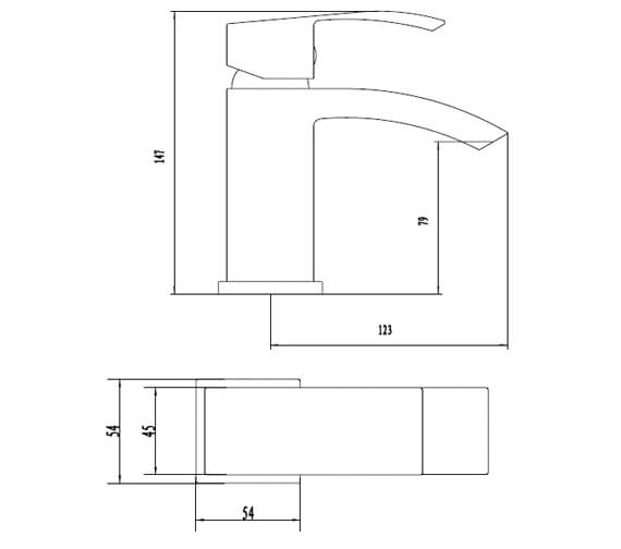 Deva Swoop MK2 Mono Basin Mixer Tap - SWO2313