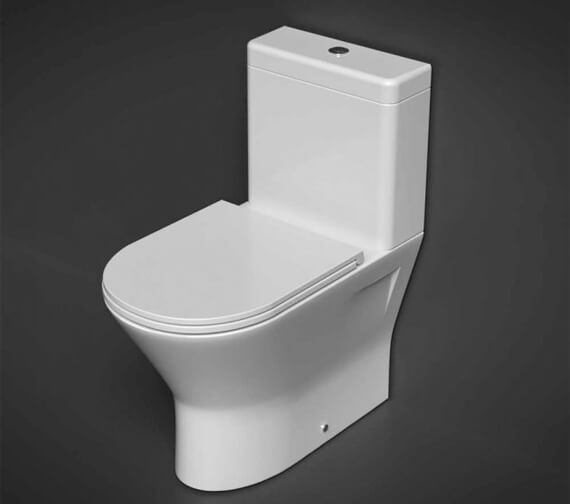 RAK Resort Maxi Close Coupled Fully Back to Wall Rimless Toilet WC Pack