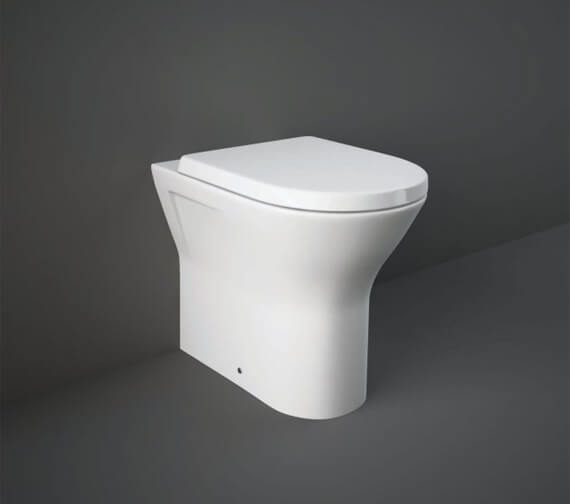 RAK Resort 425mm Comfort Height Back To Wall Rimless WC With Soft Close ...