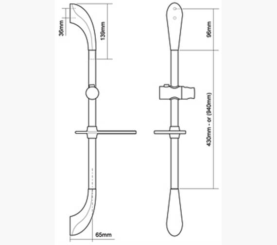 Triton Joshua Riser Rail - Ergonomic Design