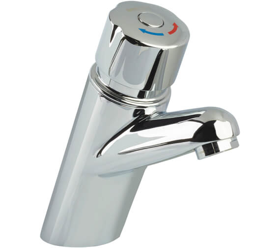Bristan Commercial Timed Flow Temperature Control Chrome Basin Mixer Tap