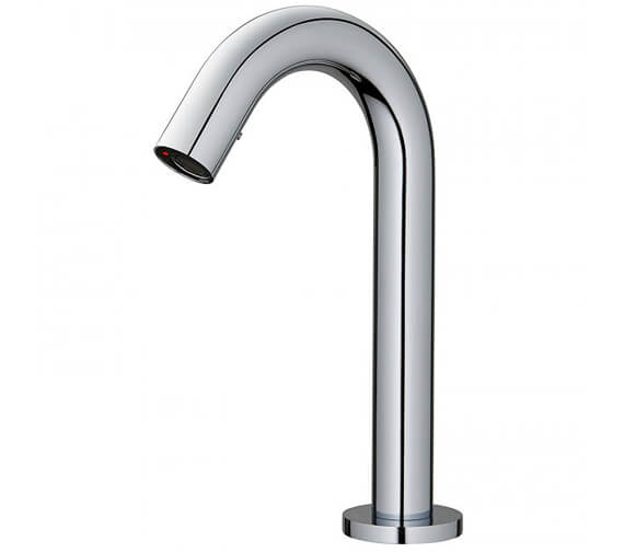 RAK Compact Commercial Tall Curved Deck Mounted Chrome Infra Red Tap