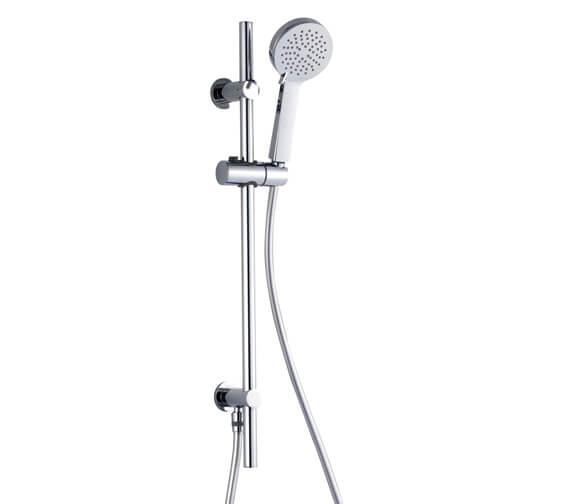 RAK Round Slider Rail Shower Kit With 3 Function Handset and Integral ...