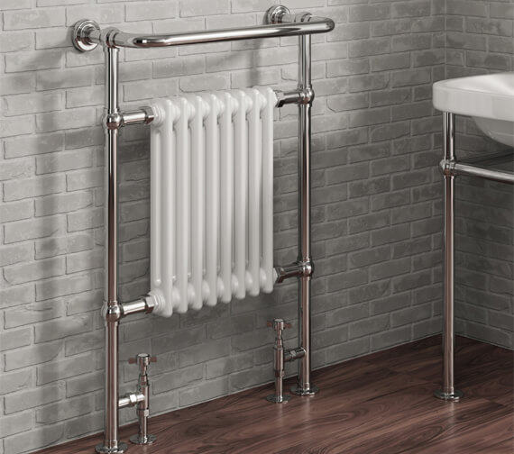 Reina Victoria Traditional Chrome And White Radiator 675 x 960mm - RND ...