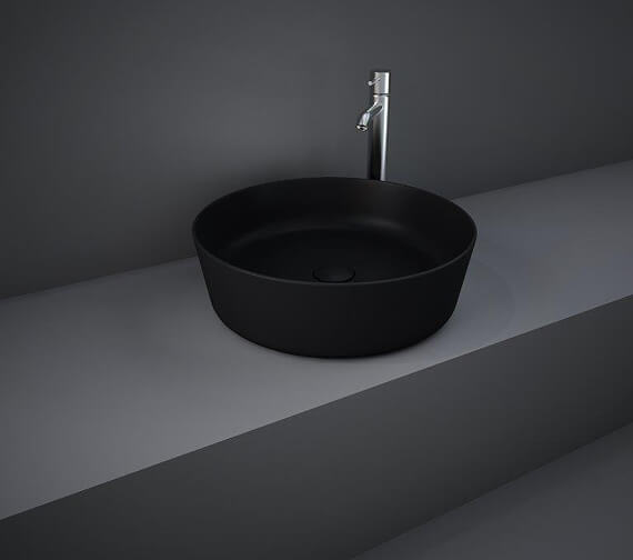 RAK Feeling Round 420mm Matt White Countertop Basin Without Tap Hole