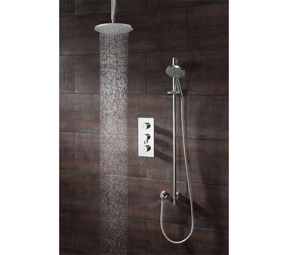 Crosswater Dial Kai Lever 2 Control Chrome Valve And Kit