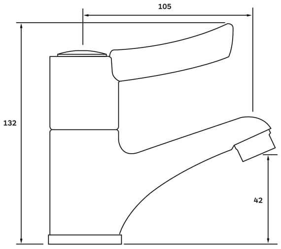 Lecico Atlas Sequential Lever Action Chrome Mono Mixer Tap
