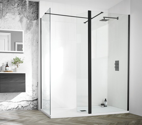 Aquadart Wetroom 8 Shower Glass 2000mm High Wetroom Panel | AQ8650