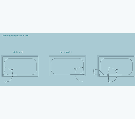 Lakes Classic Silver Curved Bath Screen 800 X 1400mm Bs810s
