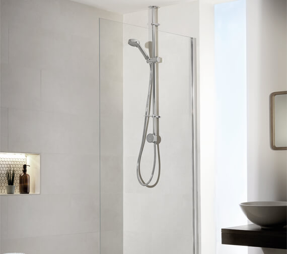 Aqualisa Quartz Blue Smart Exposed Shower Slide Rail Kit