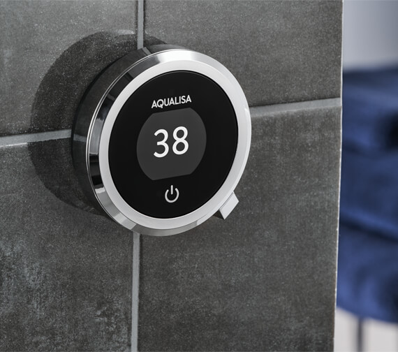 Aqualisa Quartz Chrome Touch Concealed Smart Digital Shower Valve With Kit