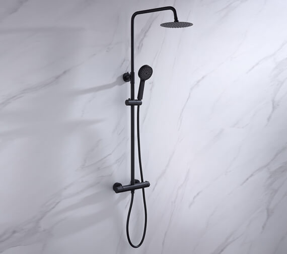 Aqua Edition Sphere Round Thermostatic Shower Column - BIQSPHERE-EF