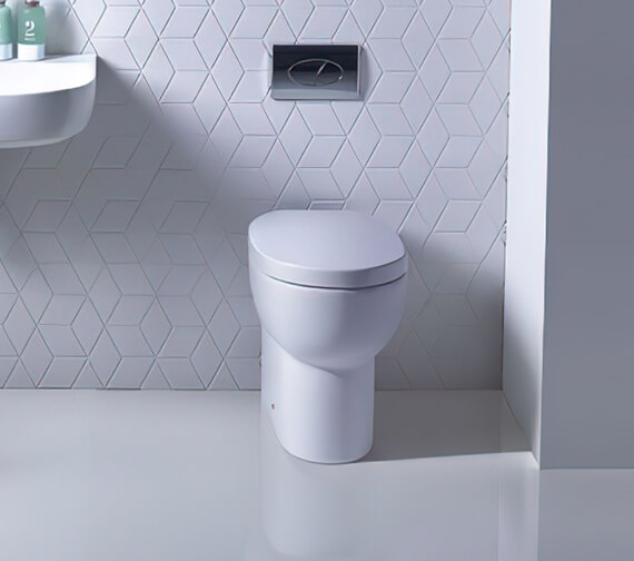 Roper Rhodes Zest White 350 x 500mm Back To Wall White WC Pan - ZBWPAN50.