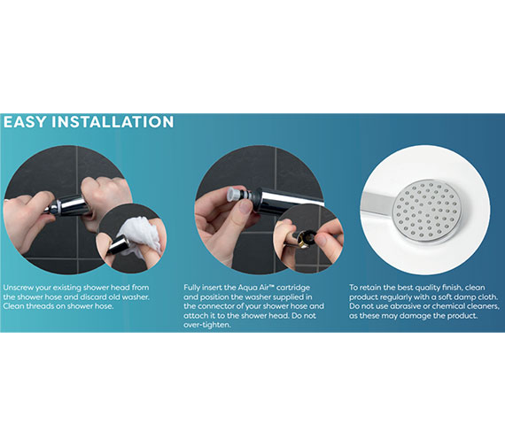 Croydex Varone 5 Function Chrome Shower Handset - AM178641