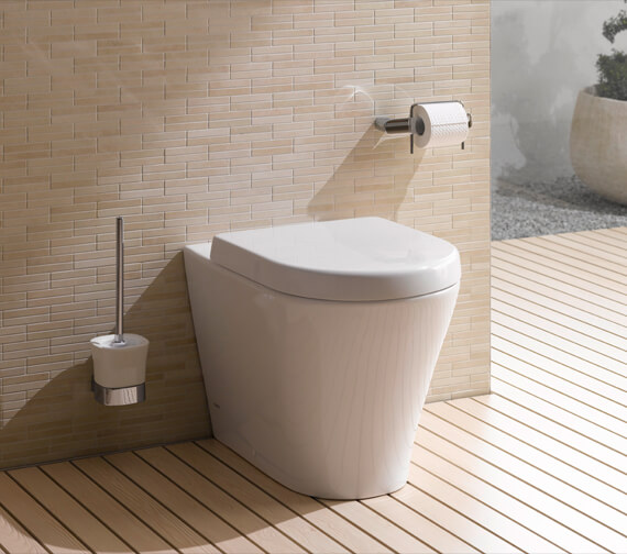 Toto MH 390 x 624mm Back-To-Wall Floor-Standing Rimless WC Pan - CW163Y