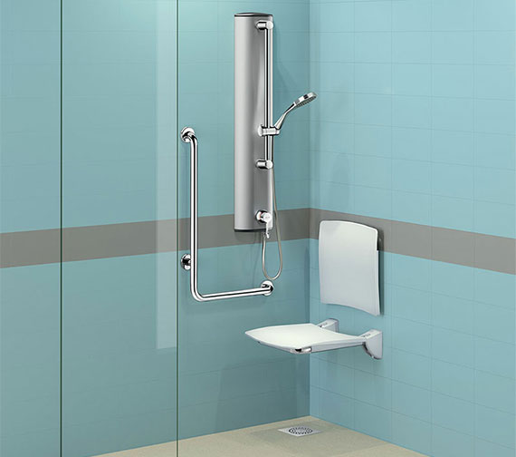 Delabie Securitherm Wall Mounted Aluminium Shower Panel - H963615