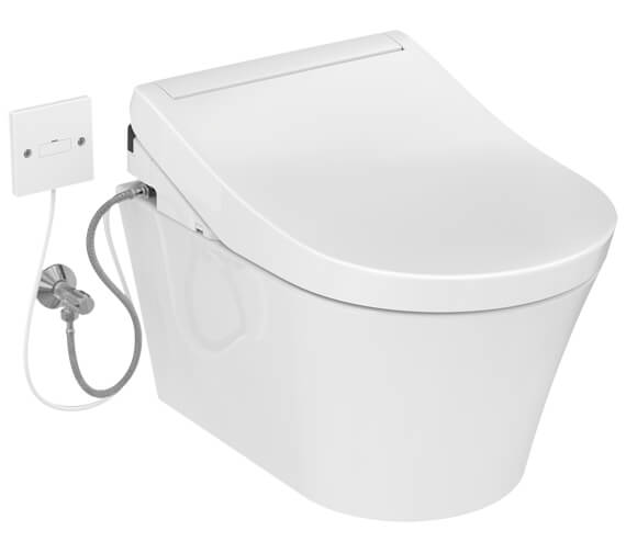 Toto NC Wall Hung WC Pan And RG Lite Washlet Seat Side Connection With ...