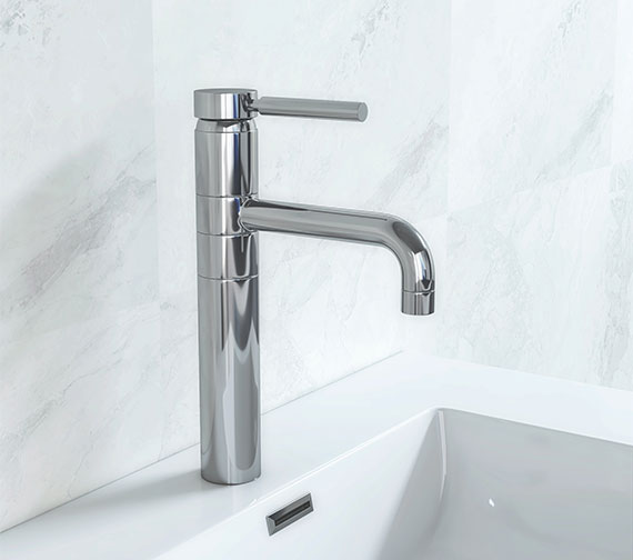 Hudson Reed Tec Single Lever High Rise Mono Basin Mixer Tap - PK370.