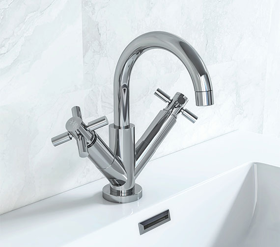 Hudson Reed Tec Mono Basin Mixer Tap With Waste - TEL315.