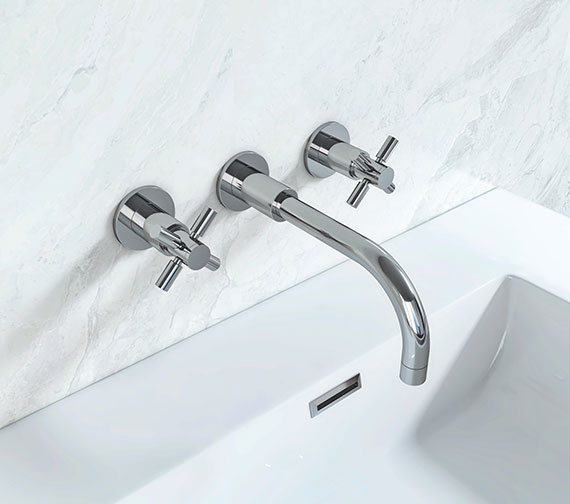 Hudson Reed Tec Wall Mounted Basin Mixer Tap - TEL317.