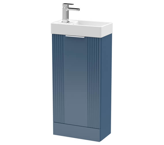 Nuie Deco Compact 400mm One Door Floor-Standing Cabinet And Basin - FLT120