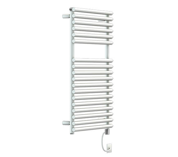 Bisque Straight Fronted Electric Towel Radiator