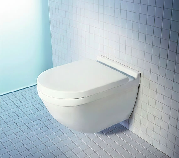 Duravit Starck 3 White Rimless Wall Mounted Toilet - 2527090000