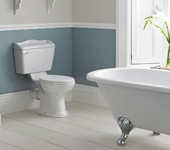 Hudson Reed Chancery 710mm Close Coupled WC Pan White With Cistern - CRT004