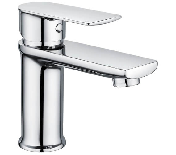 Deva Zonos Mono Chrome Basin Mixer Tap With Press Top Waste