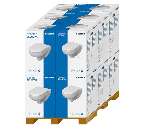 Geberit Selnova Round Grab And Go 355 x 530mm Wall Hung Washdown WC ...