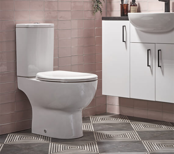 Tavistock Loft Rimless Open Back Close Coupled WC Pan With Cistern