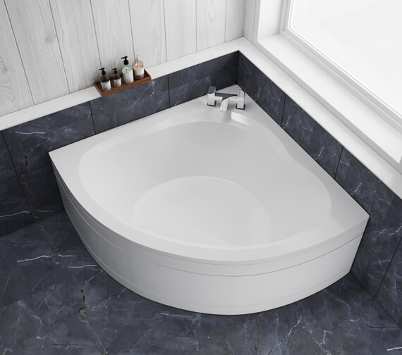 Trojan Laguna Encapsulated Baseboard Corner Bath White - B001916