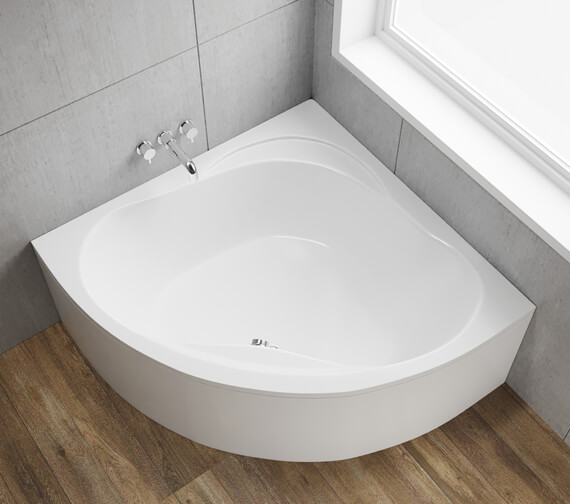 Trojan Laguna Encapsulated Baseboard Corner Bath White - B001916