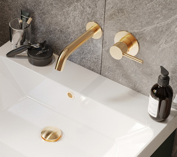 Saneux Cos Wall Mounted 2 Plate Basin Mixer Tap - CO2052