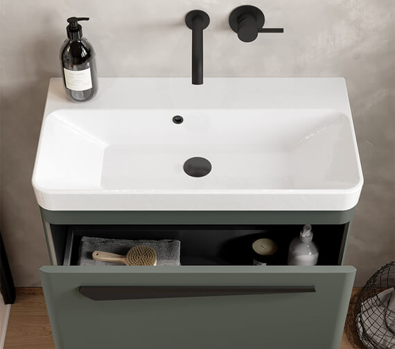 Saneux Cos Wall Mounted 2 Plate Basin Mixer Tap - CO2052