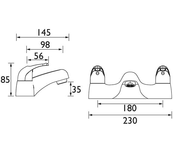 Bristan Java Chrome Bath Filler Tap - J Bf C