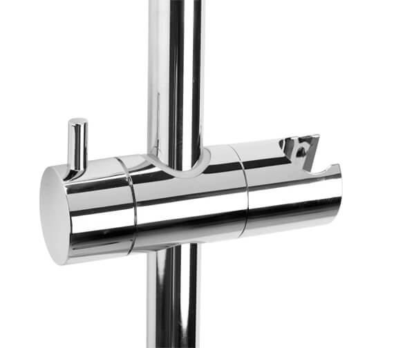 Croydex Flexi-Fix Chrome Shower Riser Rail - AM182641
